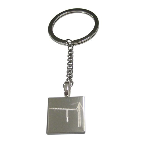 Kiola Designs | Accessories | Etched Square Construction Crane Pendant ...